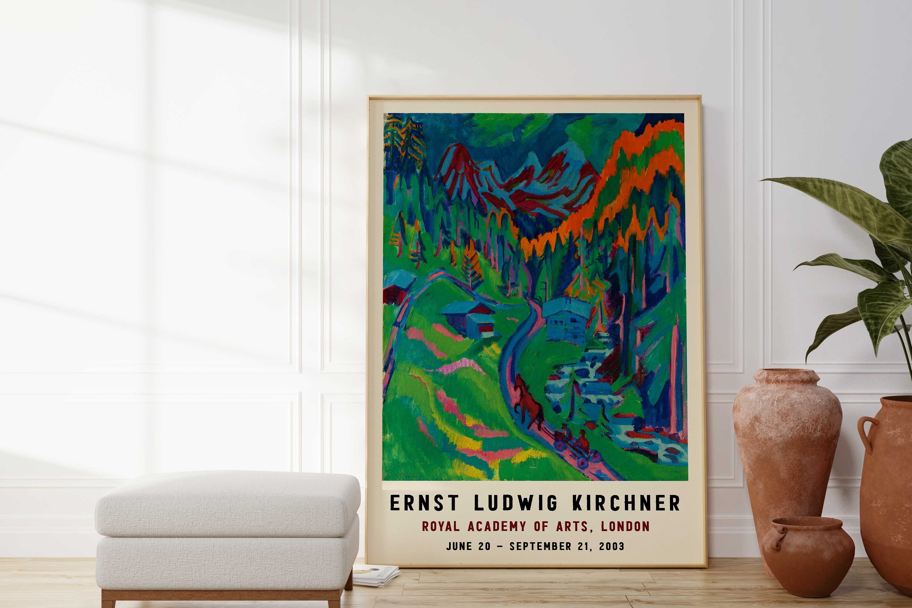 Ernst Ludwig Kirchner Poster, Swiss Mountains, Kirchner Print ...