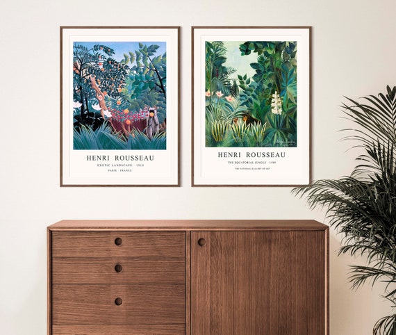 Henri Rousseau Set of 2 Art Posters Gallery Quality Prints - Etsy
