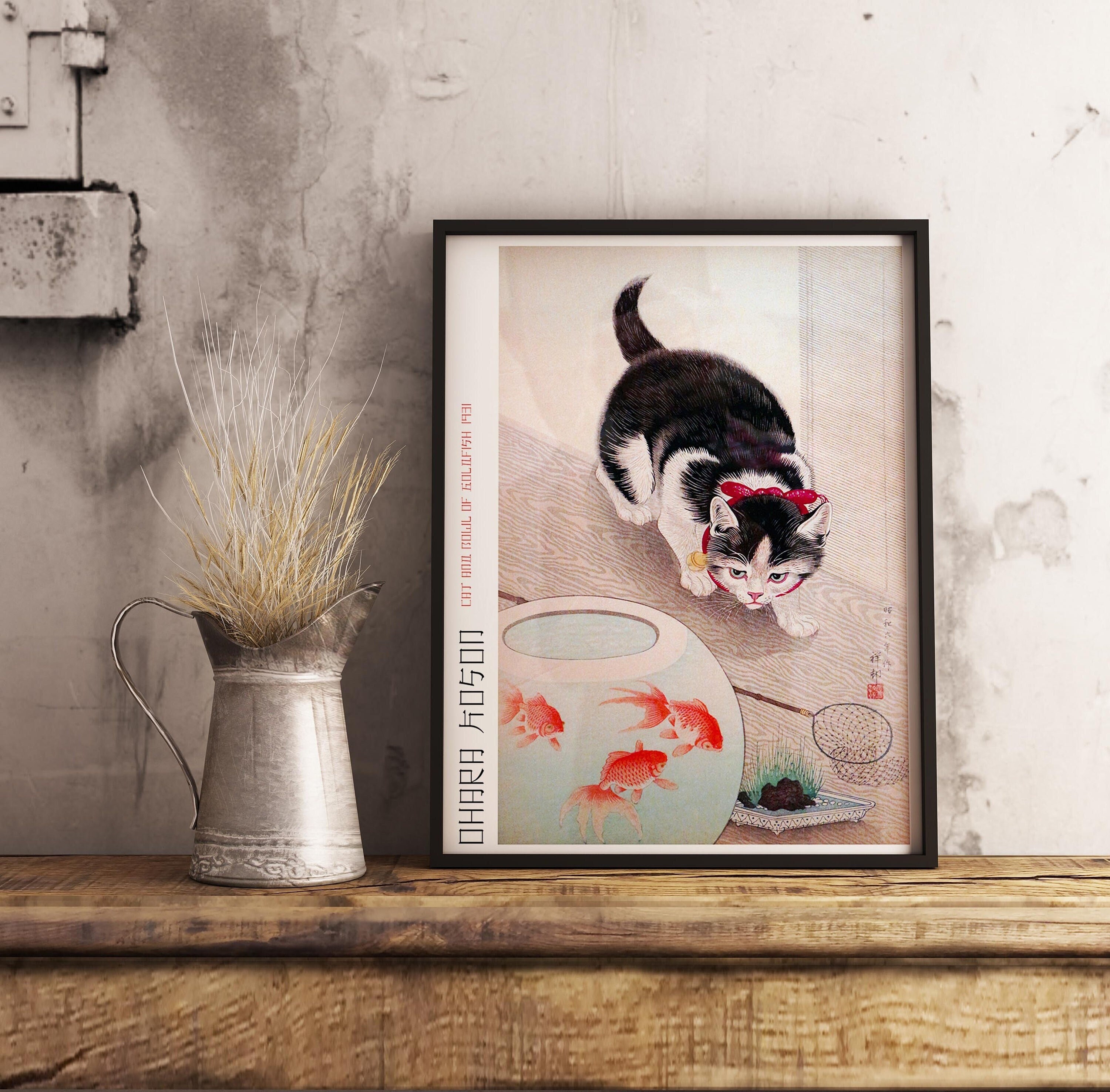 Ohara Koson Print Cat Art Print Japanese Print Vintage Print - Etsy