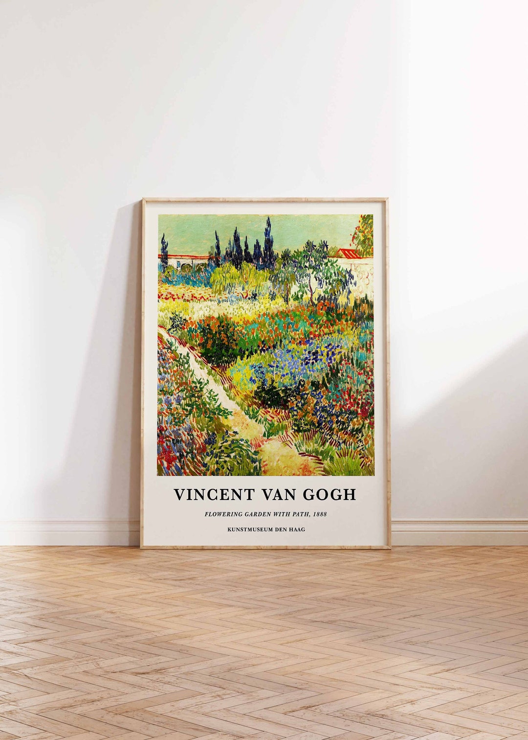Vincent Van Gogh Print, Van Gogh Art Poster, Van Gogh Garden at Arles ...