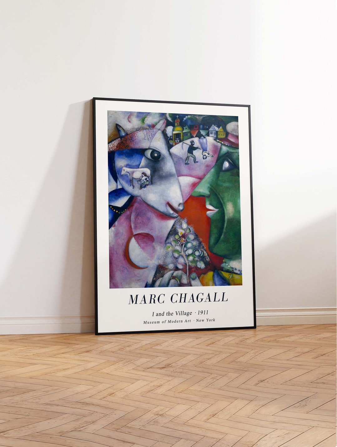 Marc Chagall Exhibition Poster, Chagall I and the Village, Museum of ...