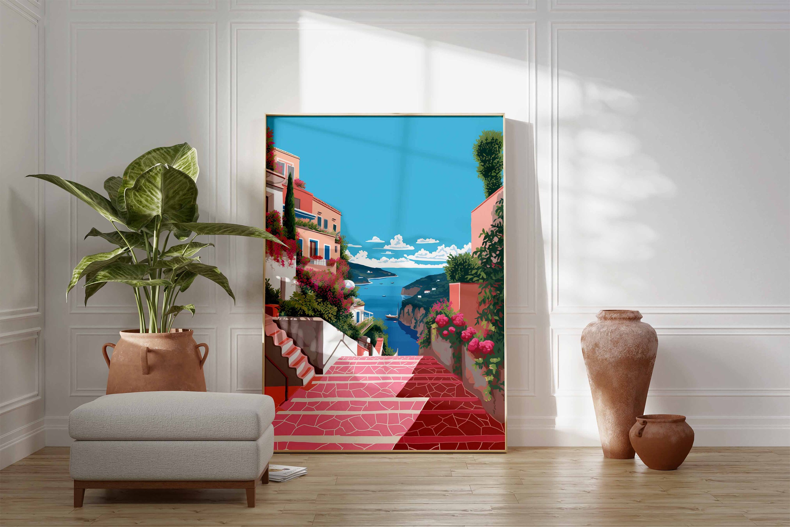Positano Italy Travel Print Positano Wall Decor Positano Poster Italy ...