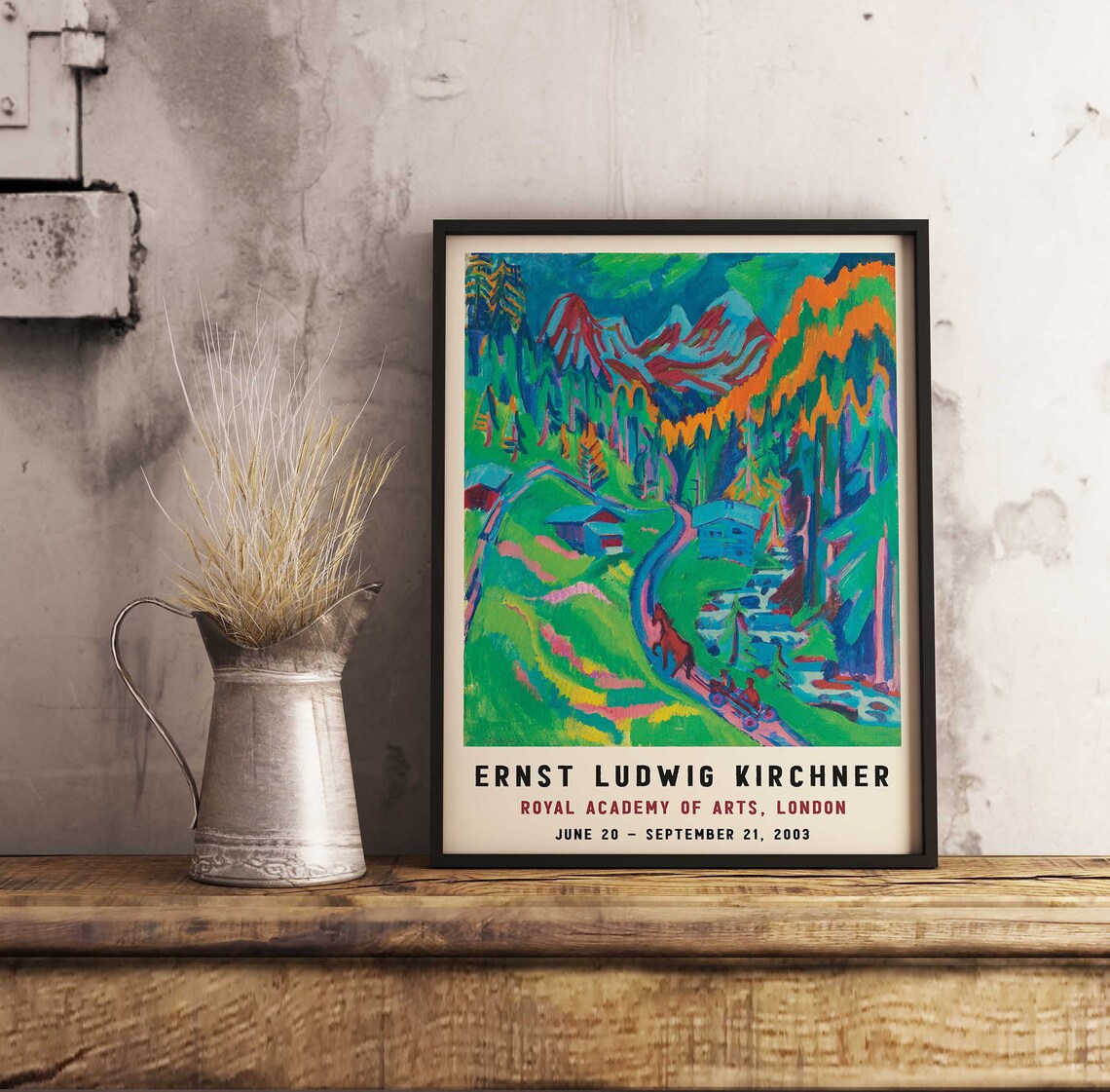 Ernst Ludwig Kirchner Poster, Swiss Mountains, Kirchner Print ...