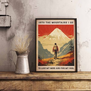 ORIGINAL Mountains Poster, Nature Poster, Traveler Poster, Nature Art ...