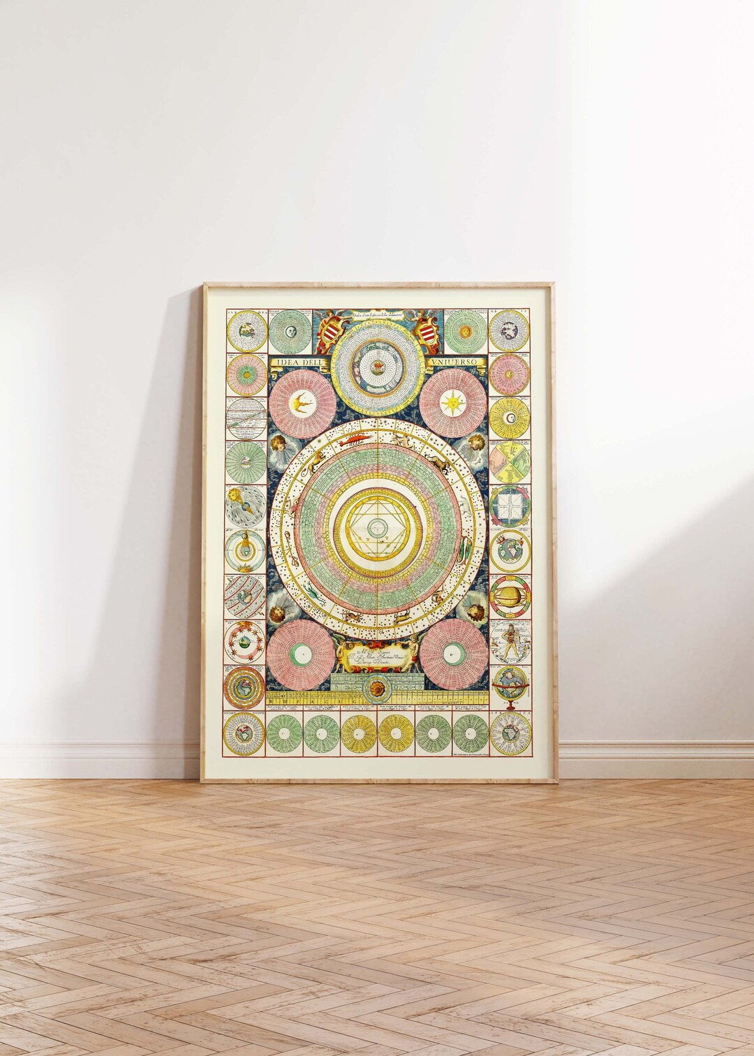 Astronomical Map of the Universe Print Coronelli Map Print Universe ...