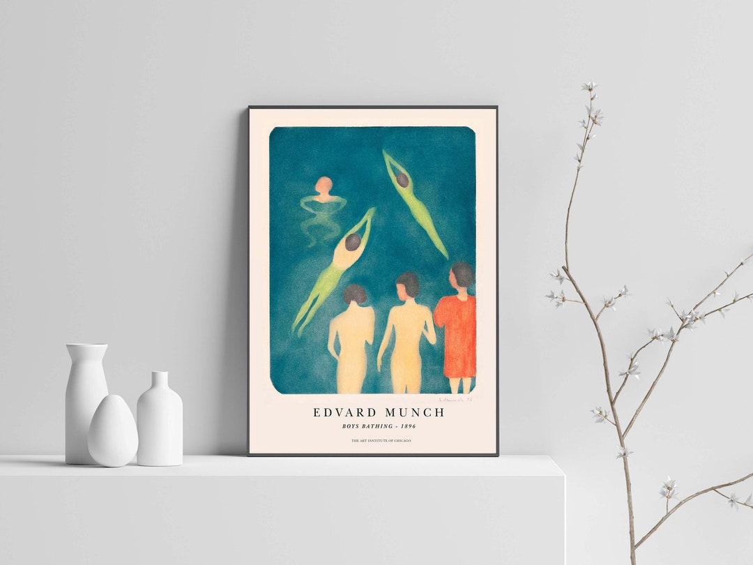 Edvard Munch Art Print, Munch Modern Art, Munch Vintage Art, Munch ...