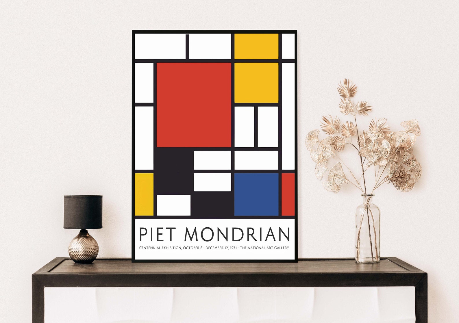 Piet Mondrian Print, Mondrian Art Print, Mondrian Poster, Abstract Wall ...