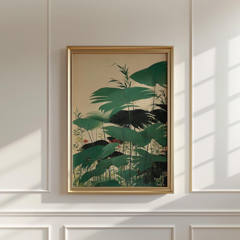 Tropical Leaf Poster, Green Botanical Jungle Wall Art Print - Etsy UK