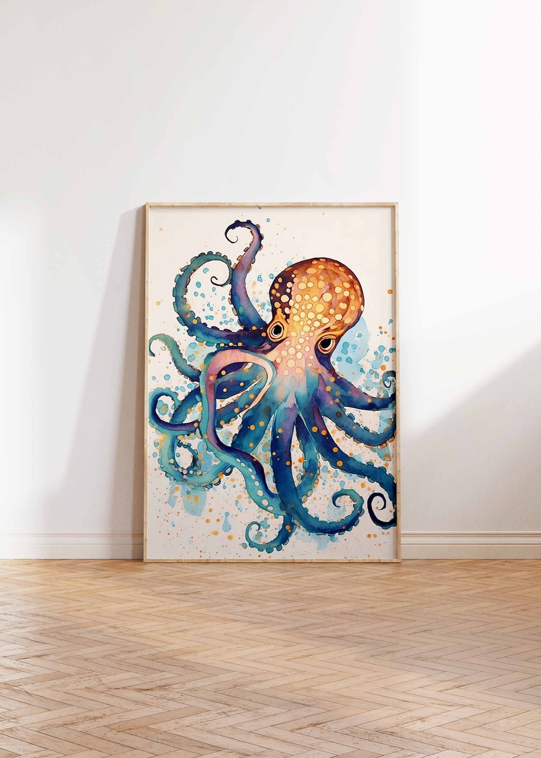 Vintage Octopus Art Print Octopus Poster Sea Life Art Vintage Octopus Print Octopus Squid Print ...