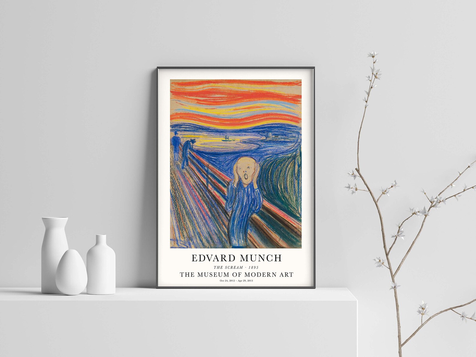 The Scream by Edvard Munch, the Scream Print, Munch Print, Munch Wall ...