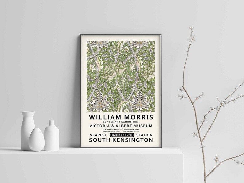 William Morris Art Print, Vintage Morris Print, Morris Windrush Print ...