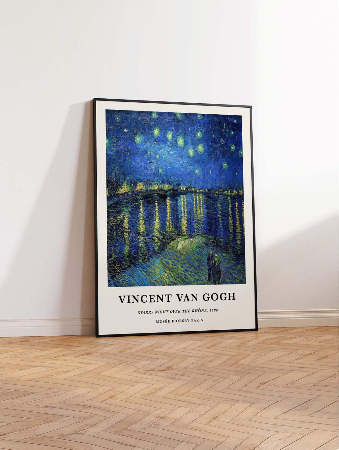 Van Gogh Poster, Van Gogh Art Print, Starry Night Over the Rhone, Van ...