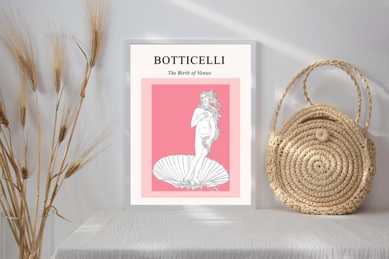 Botticelli Art Poster Abstract Artwork Mid Century Modern - Etsy UK