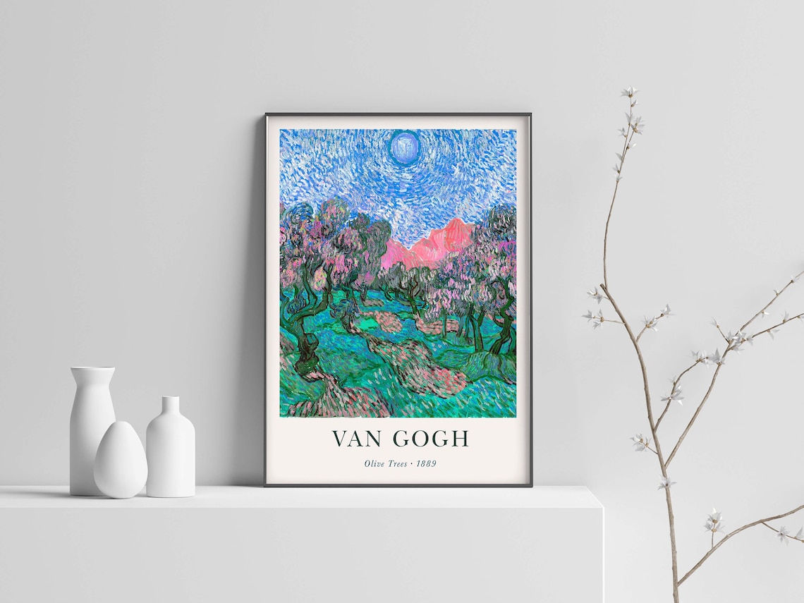 Vincent Van Gogh Print, Van Gogh Art Poster, Van Gogh Olive Trees, Van ...