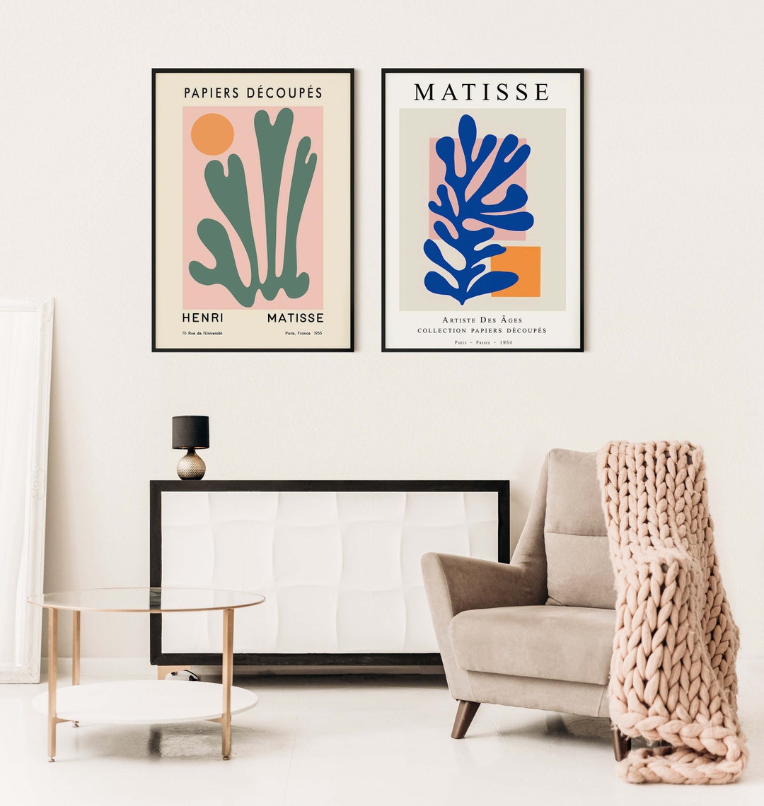 Matisse Art Print, Set of Two Matisse Exhibition Poster, Matisse Print ...