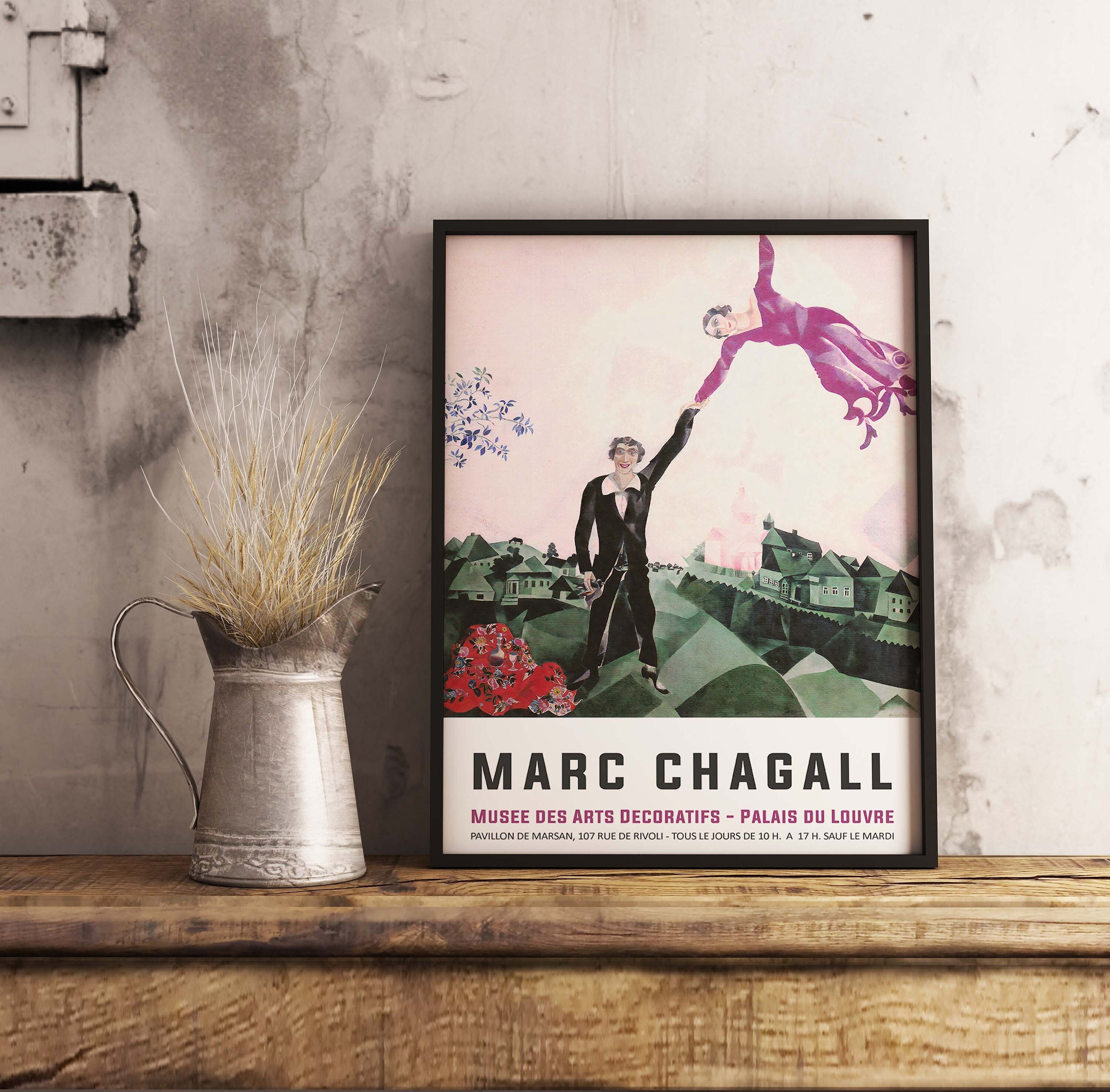 Marc Chagall Art Print Chagall Print the Promenade 1917 - Etsy