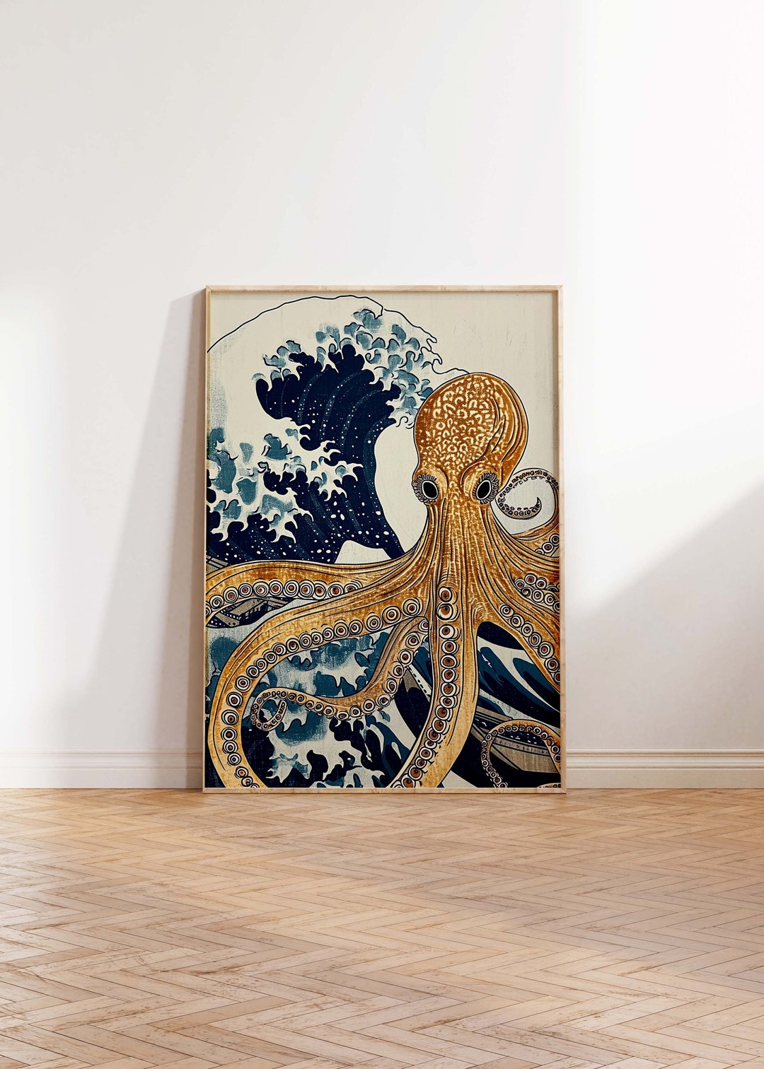 Vintage Octopus Art Print Octopus Poster Sea Life Art Vintage Octopus ...