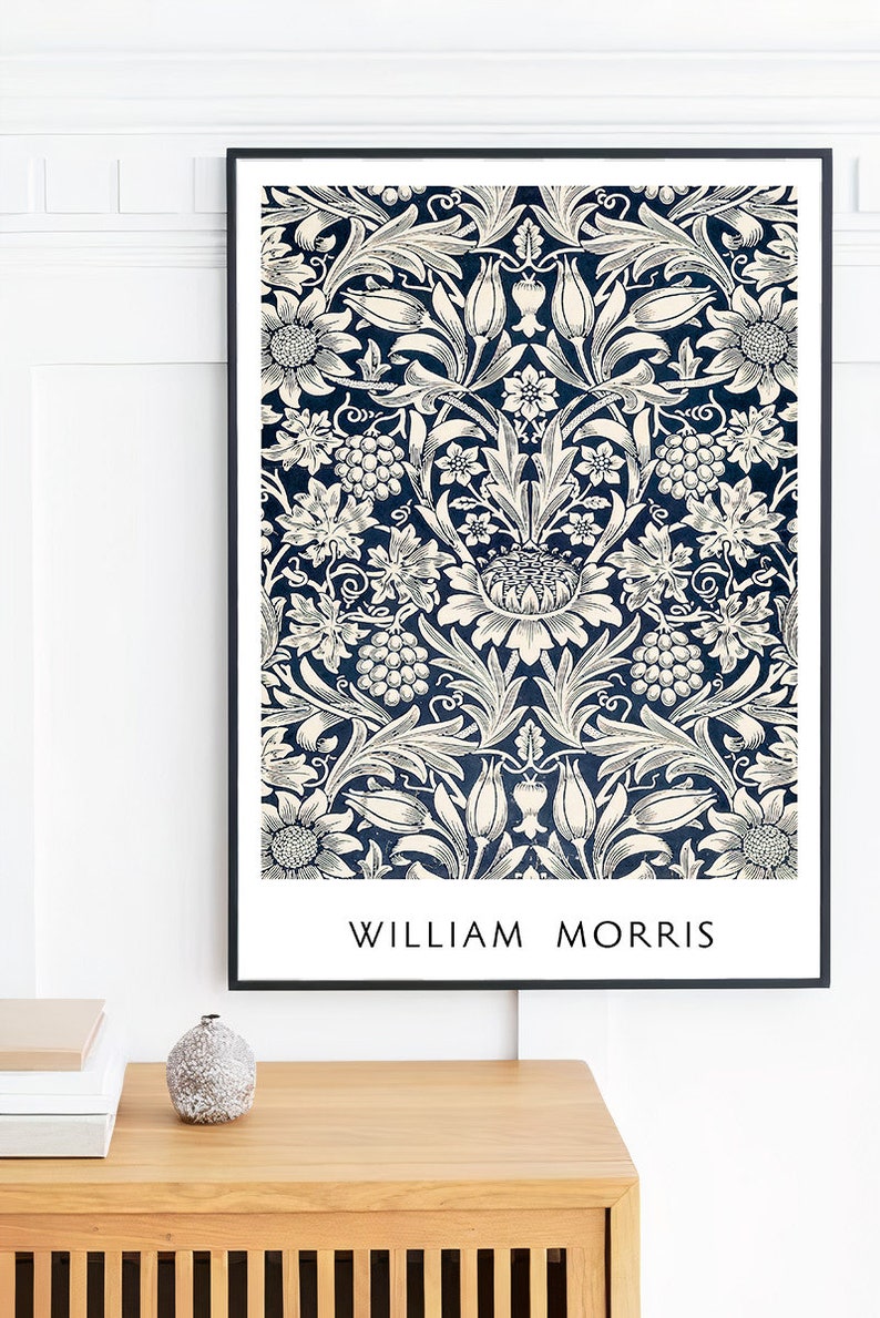 William Morris Vintage Art Floral Art Print Morris Floral - Etsy UK