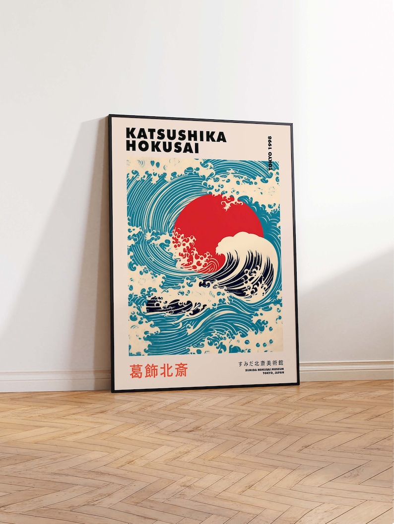 Hokusai Art Print, Hokusai Waves Print, Hokusai Poster, Japanese Waves ...