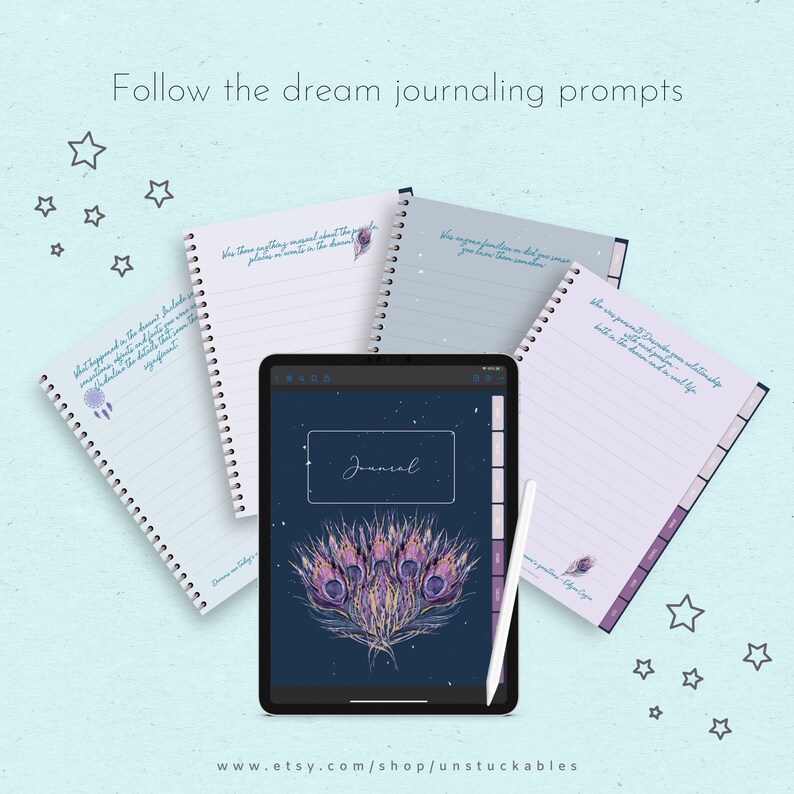 My Digital Dream Journal Digital Planner Dream Tracker - Etsy
