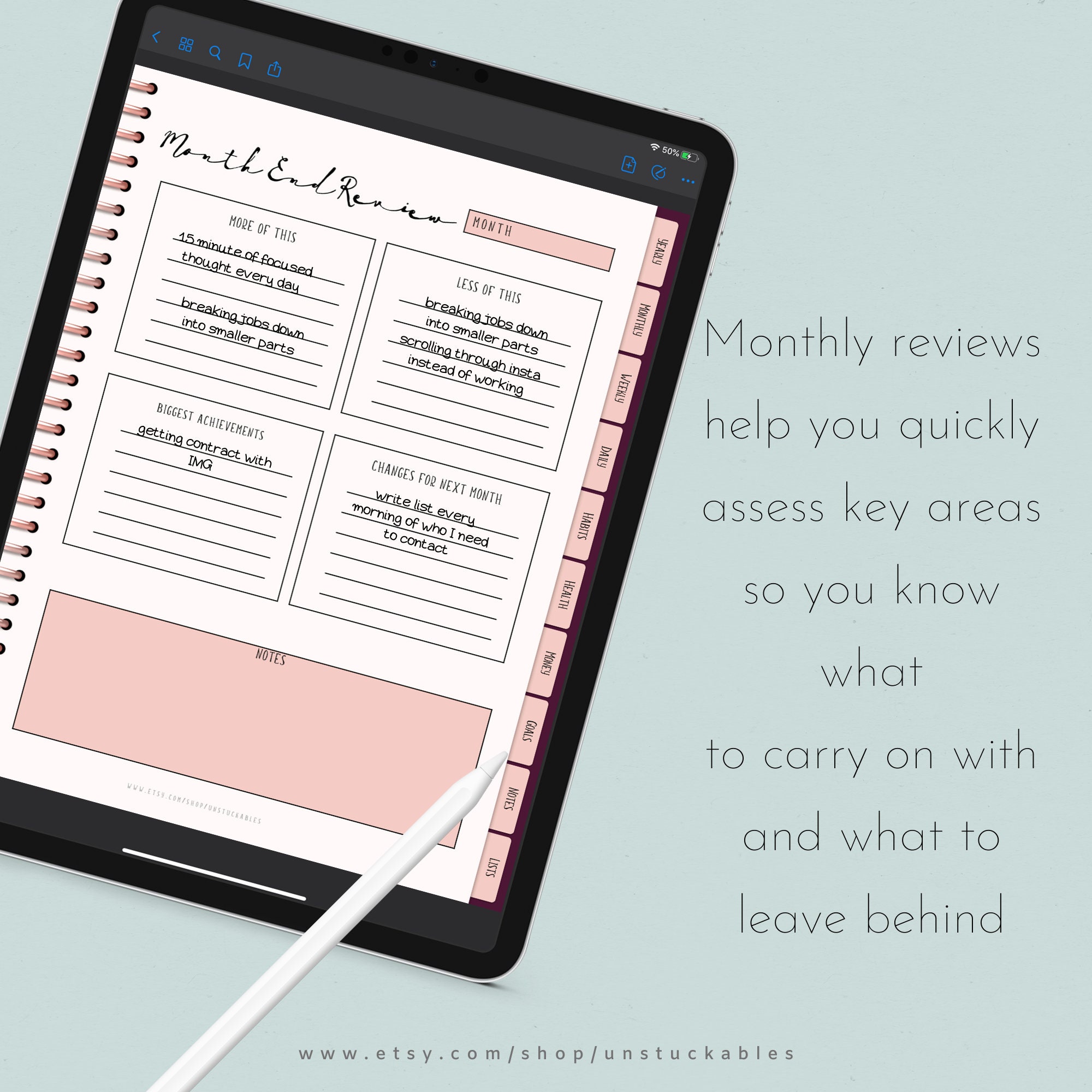 My Everything Digital Planner, Digital Goal Planner, Instant Download ...