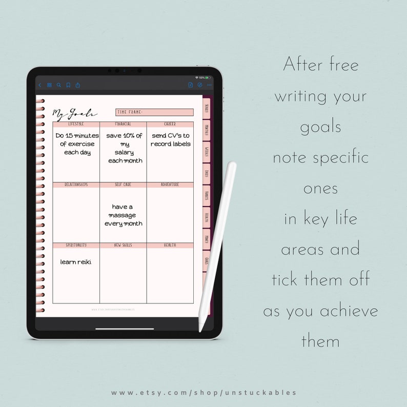 My Everything Digital Planner, Digital Goal Planner, Instant Download ...