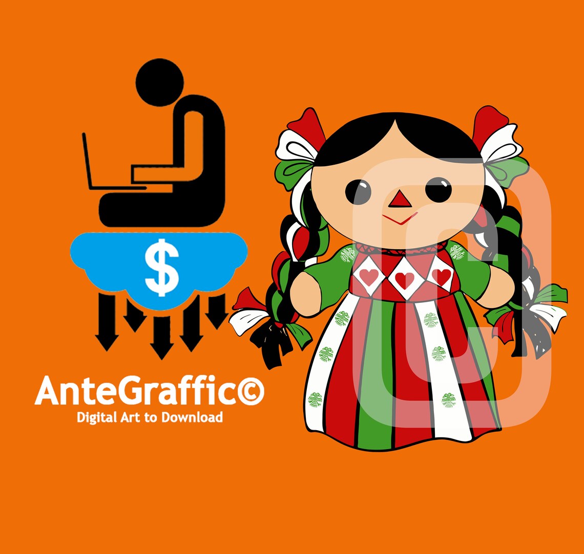 Mexican Doll SVG, Mexican Maria Doll, Rag Doll Svg, Mexican Doll ...