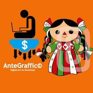 Mexican Doll SVG, Mexican Maria Doll, Rag Doll Svg, Mexican Doll ...