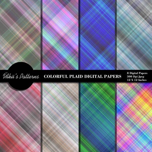 Plaid Wallpaper - Etsy