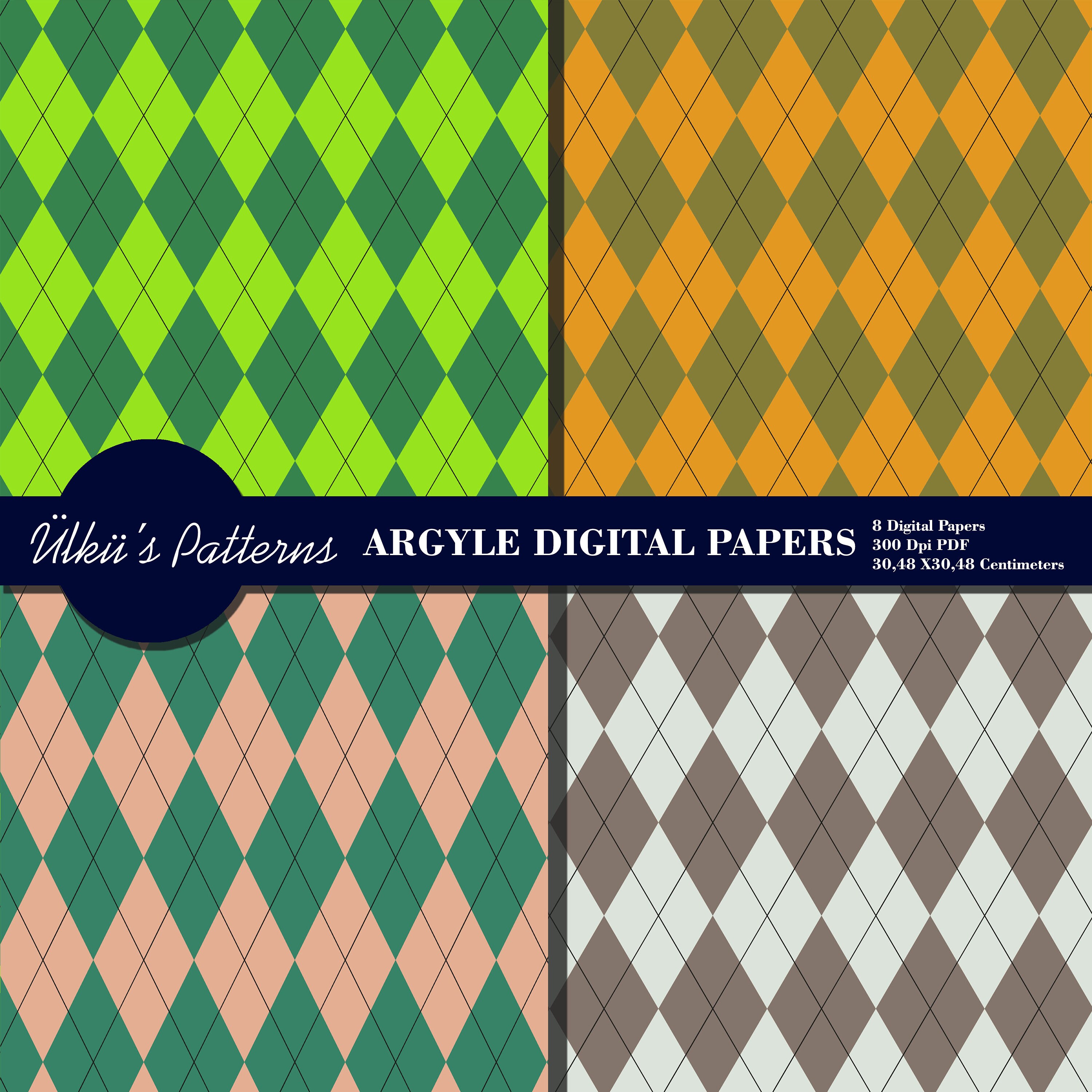 Argyle Digital Papers,diamond Digital Paper,agyle Background,argyle ...
