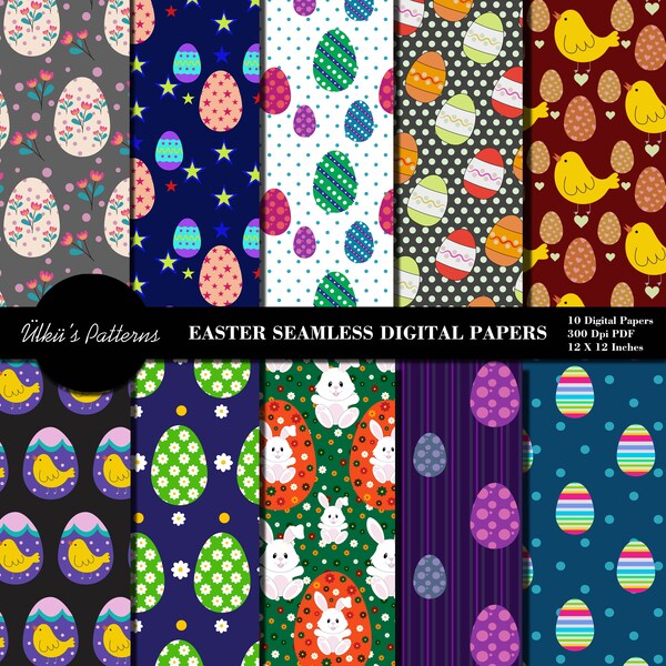 Bunny Digital Papers - Etsy