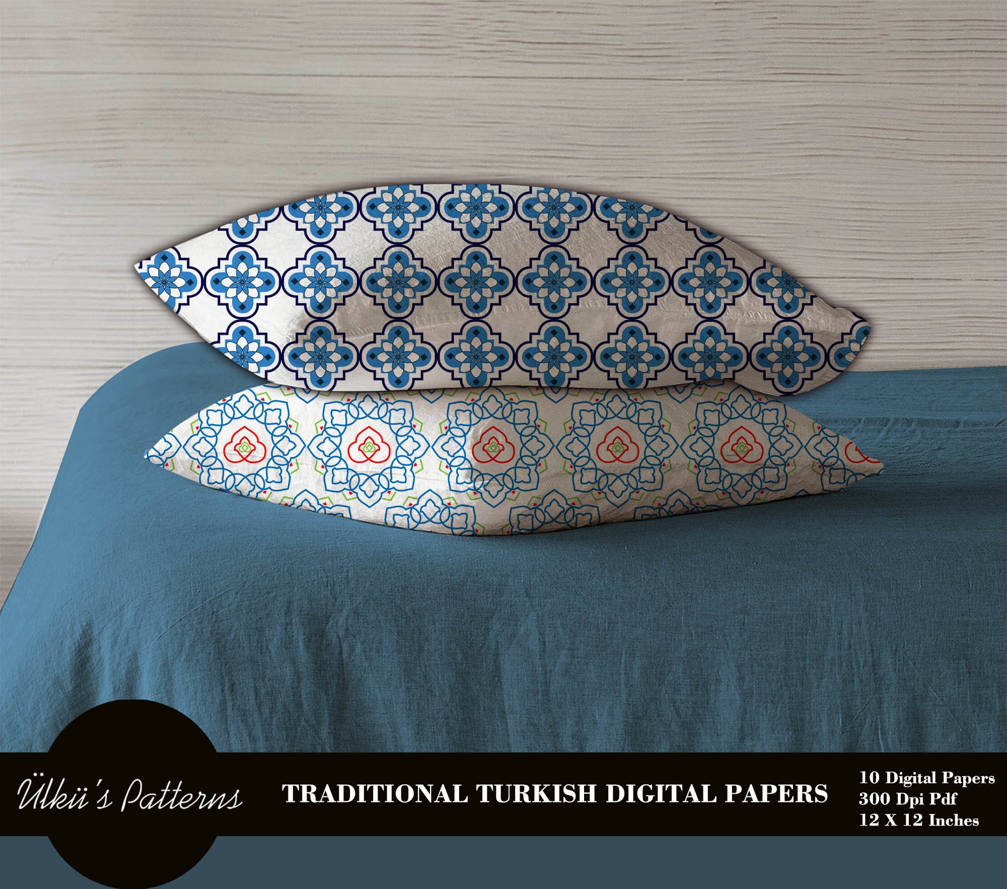 Traditional Turkish Digital Papers,traditional Turkish Style,tile ...