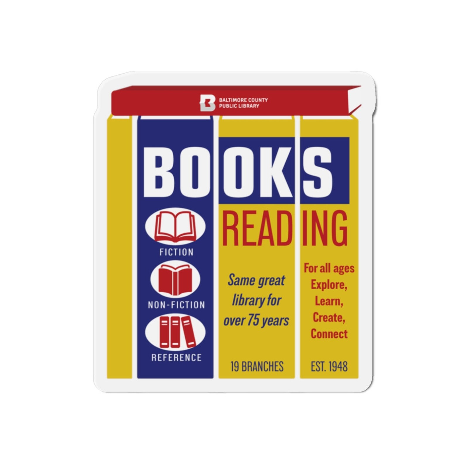 Old Bae Books Die-cut Magnet - Etsy