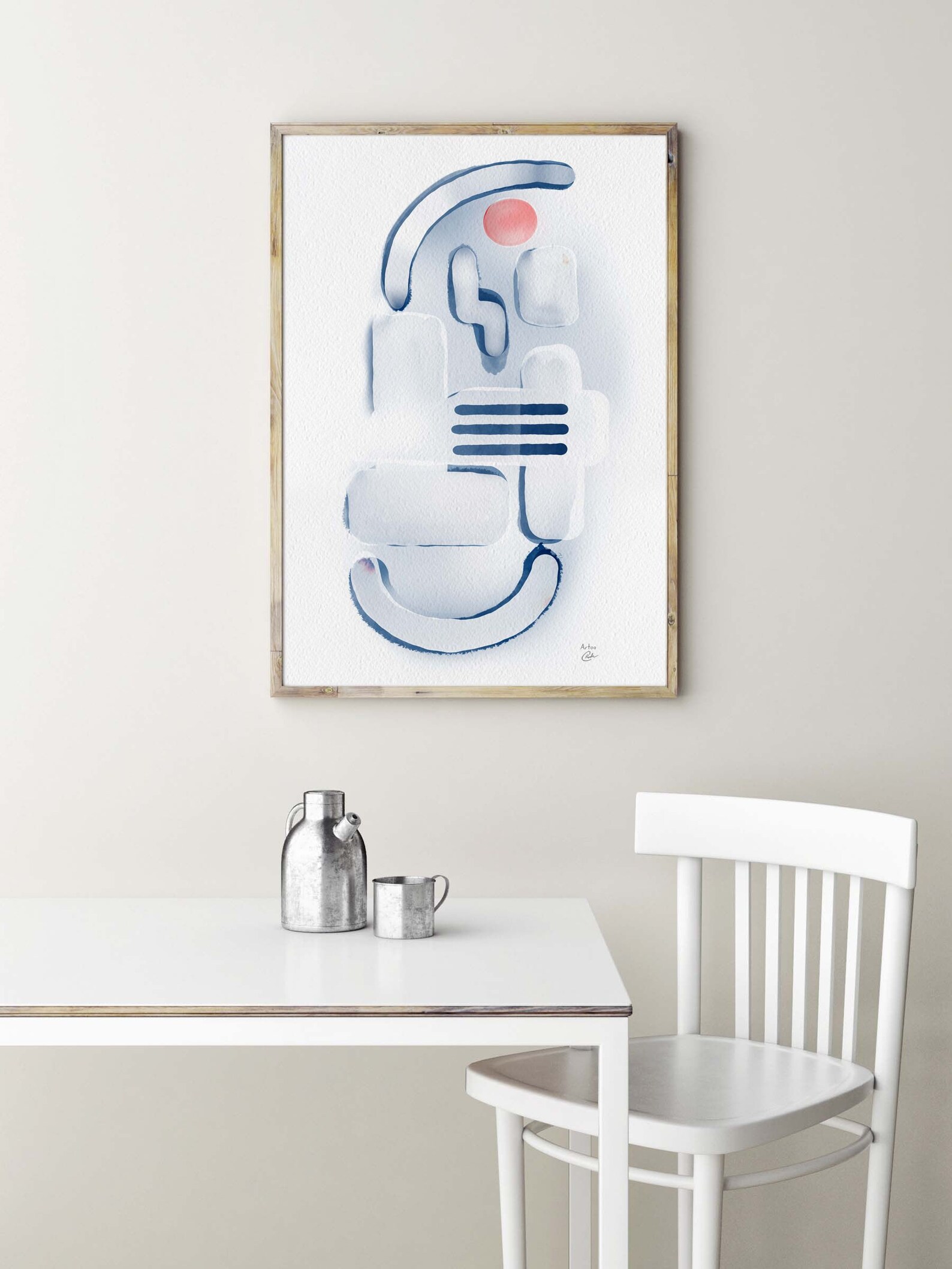 Droid Abstract Watercolour Wall Art - Etsy