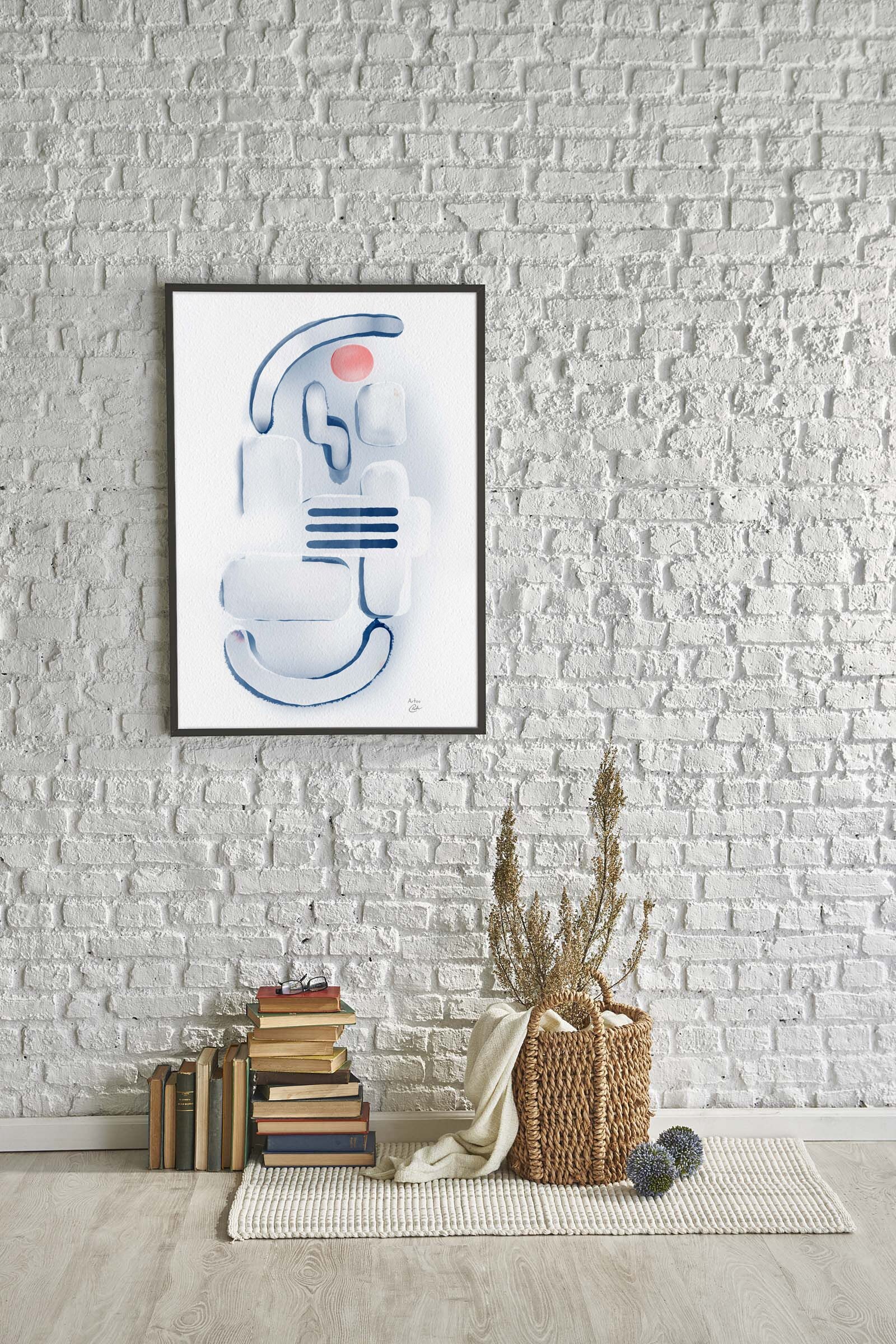 Droid Abstract Watercolour Wall Art - Etsy