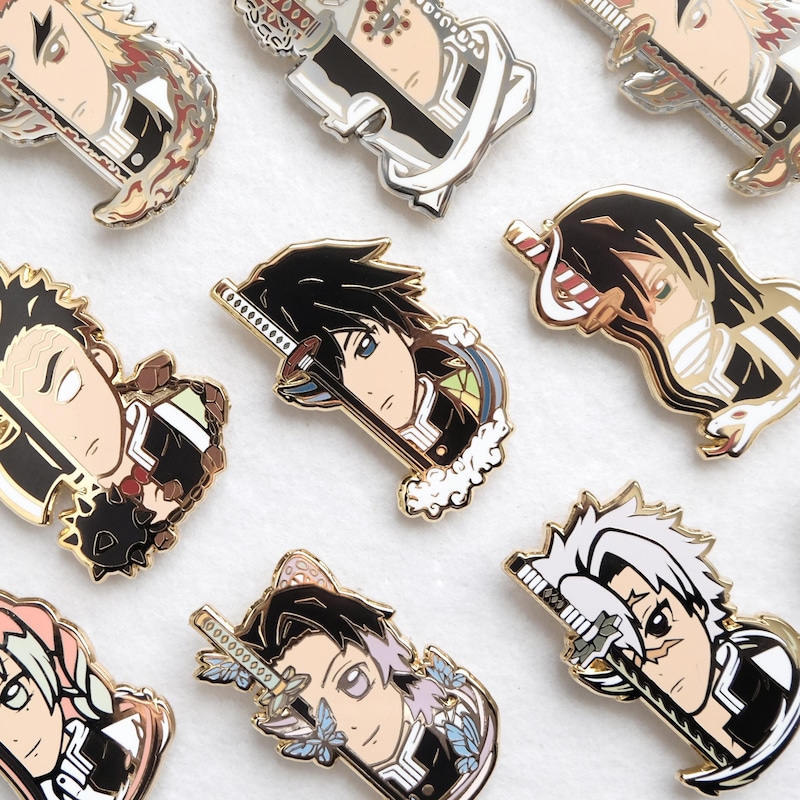 Demon Slayer Pin - Etsy