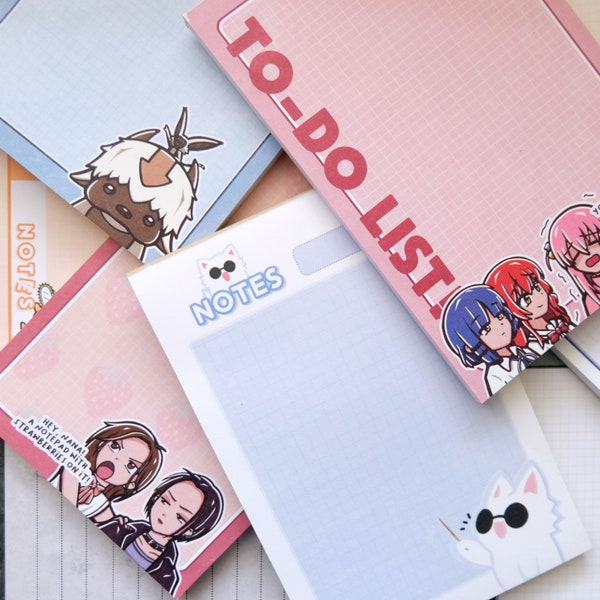 Anime Notepad - Etsy
