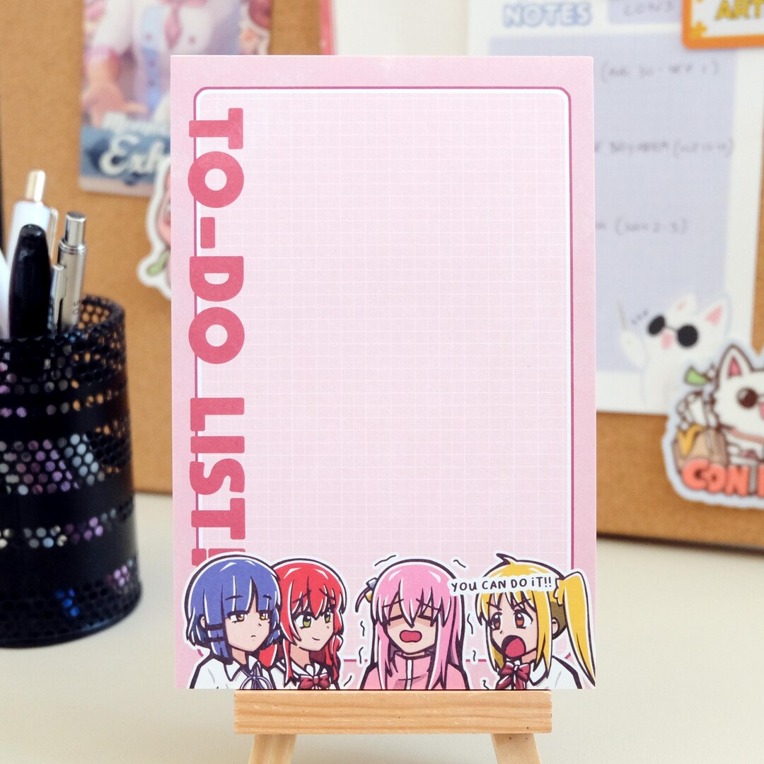 Anime Notepad: Bocchi Kessoku Band (50 PAGES, NON-STICKY) - Etsy