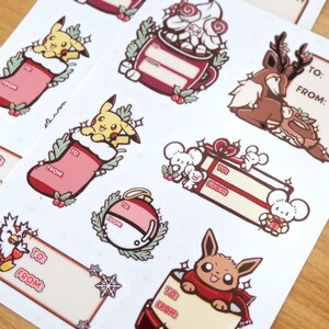 Poke Gift Labels (set of 2 Sheets) - Etsy