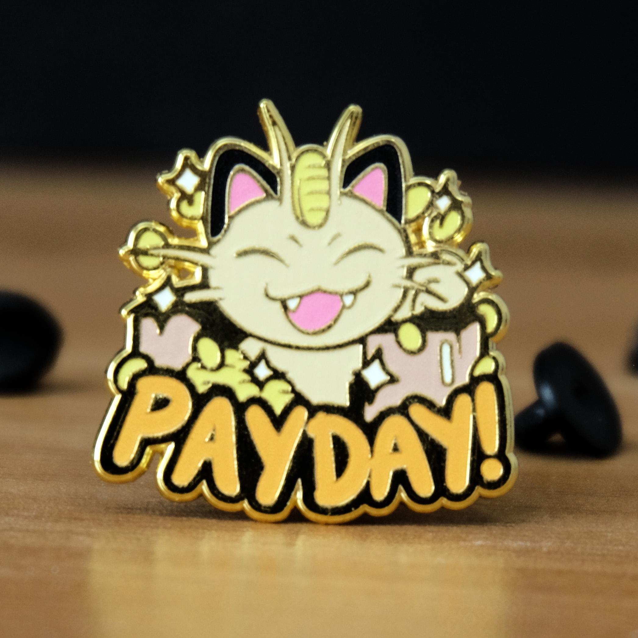 Payday Cat Enamel Pin - Etsy
