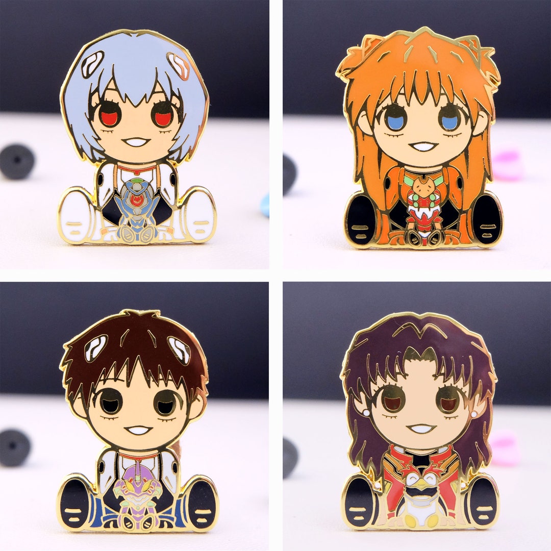 Chibi Eva Enamel Pins - Etsy