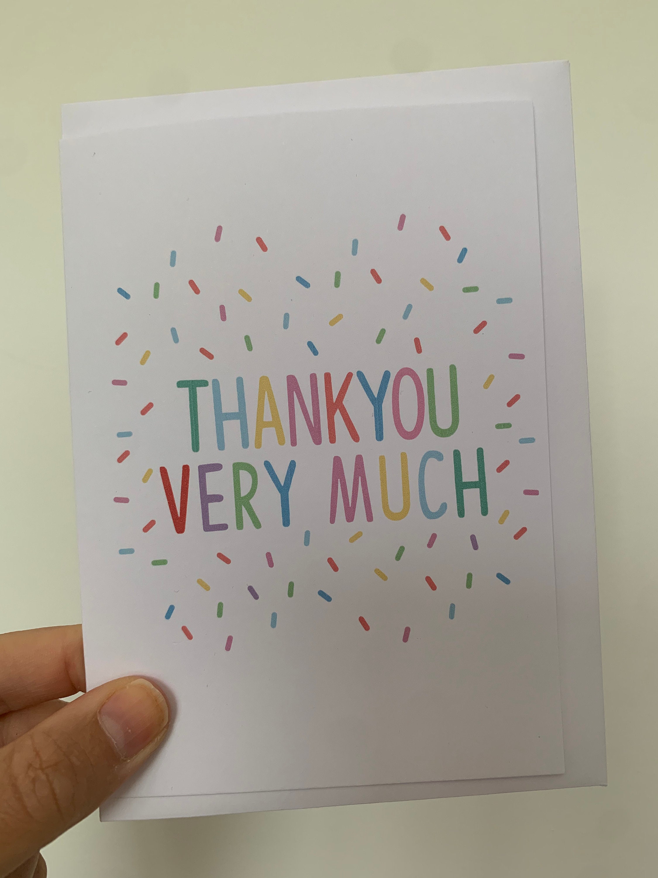 Thankyou Very Much Card | Thankyou Card - Etsy UK