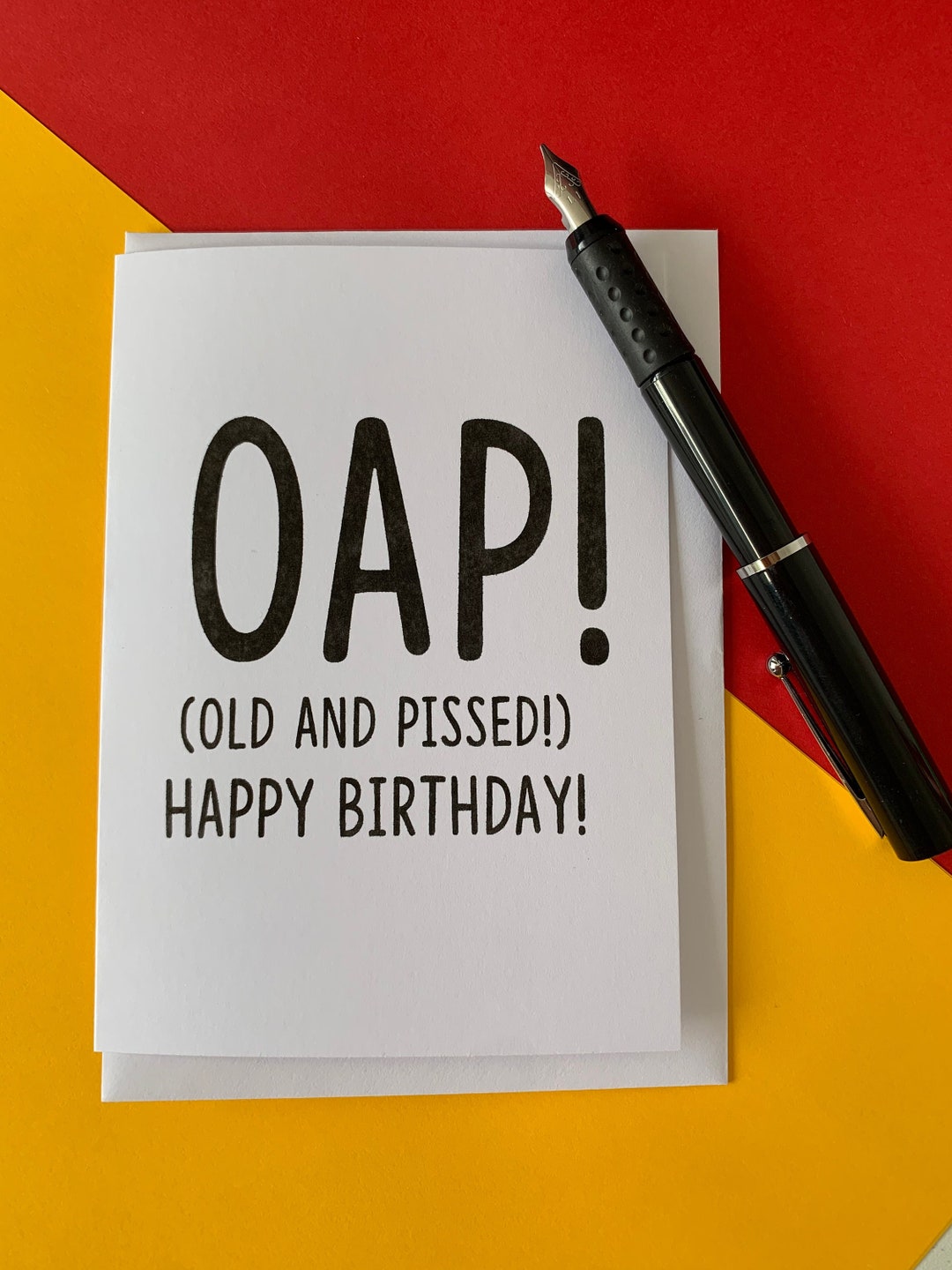 OAP Birthday Card | OAP (old and Pissed!)happy Birthday Card - Etsy UK