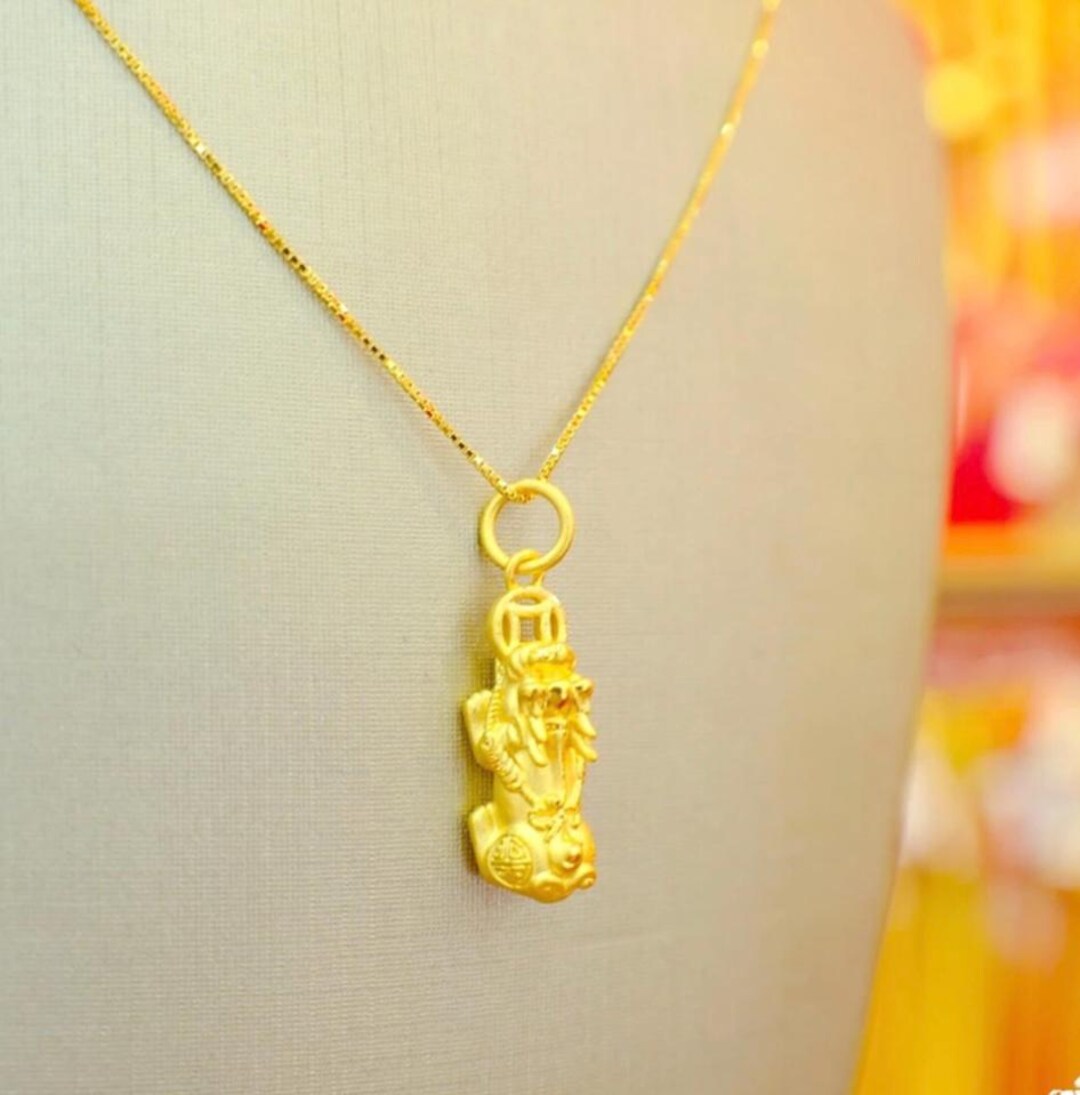 Pixiu Gold 99.99%(24k) Real Gold, Weight 0.68-0.70 Grams - Etsy