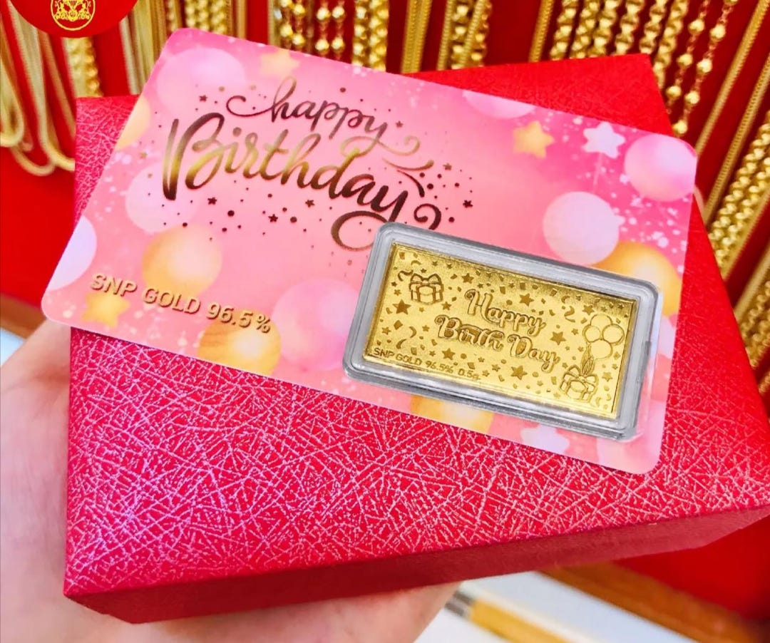 Real Gold Bars Birthday Gold Bars, Birthday Gifts*ddp (delivered Duty ...