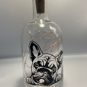 Frenchie Light Bottle - Bottle Light - Frenchie Gifts - French Bulldog ...