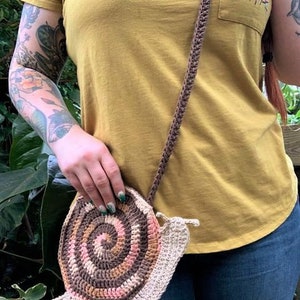 Snail Bag Crochet PATTERN, English + Spanish, Beginner PDF Instant ...