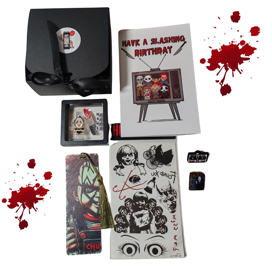 Horror Birthday Themed Bundle Gift Set Scream Chucky Annabelle Gift ...