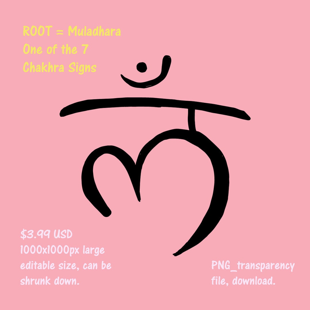 Tatoo - Root Chakhra Symbol - PNG Editable Format - Etsy