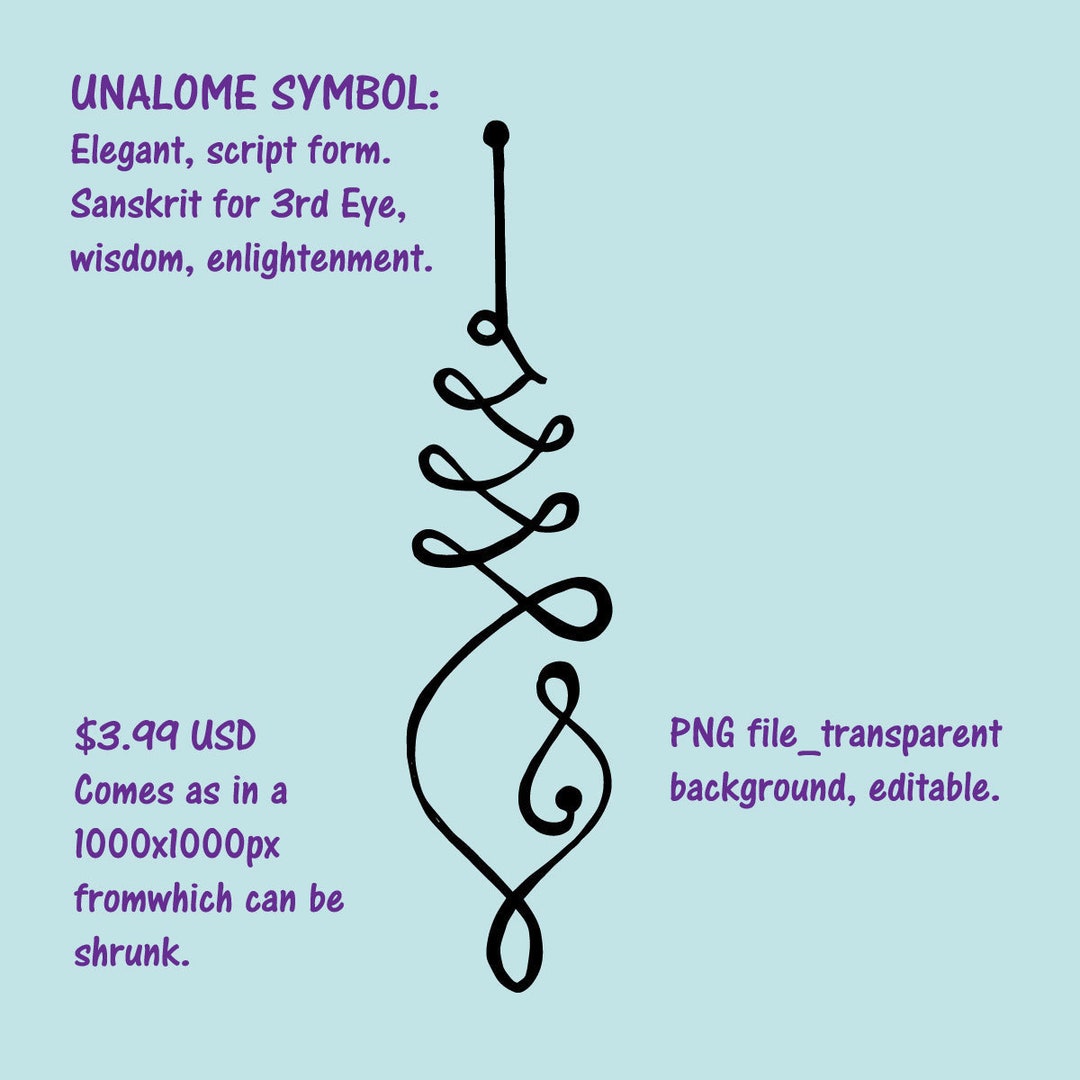 Tatoo - UNALOME SYMBOL - YOGA - Etsy